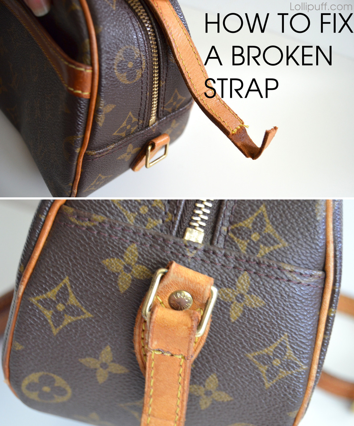 How to Fix a Torn Shoulder Strap - Lollipuff
